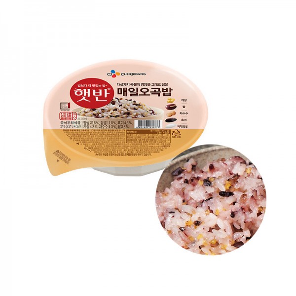 씨제이 햇반 매일 오곡밥 210g