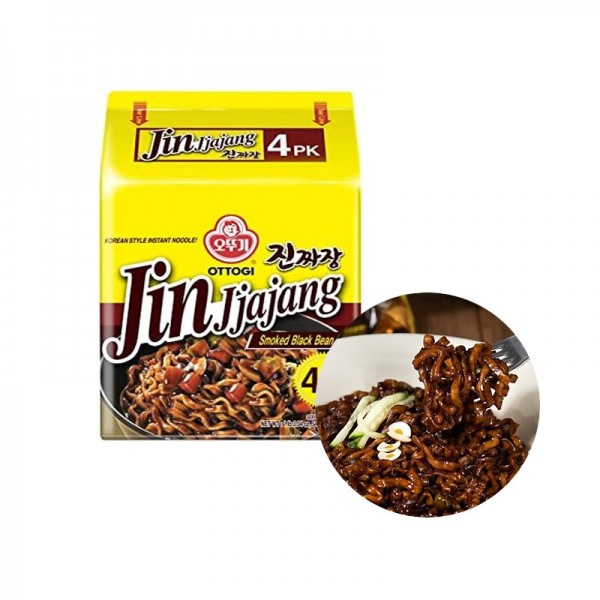 OTTOGI Instant Noodle Jin Jjajang Ramen (130gx4)