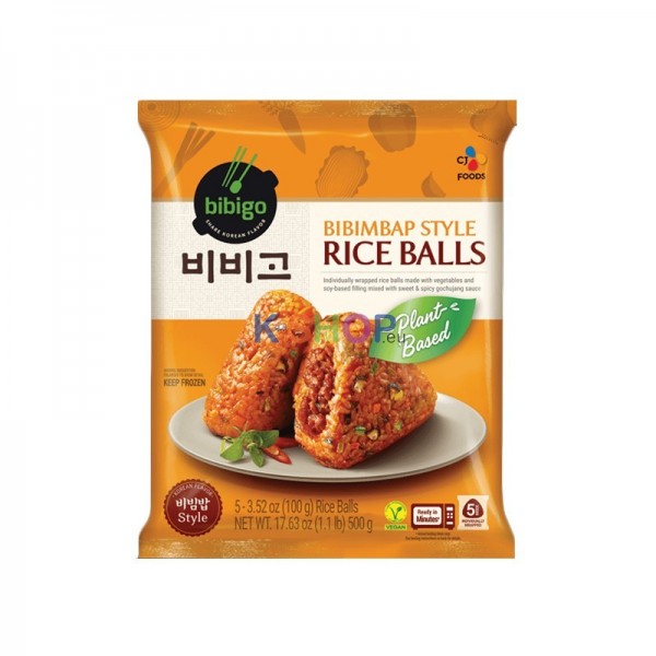 BIBIGO Bibimbap Style Rice Balls (Plant Based) 500g